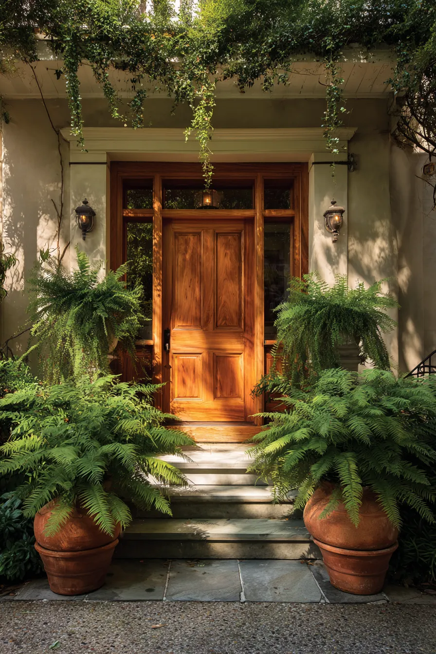 25 Lush Front Porch Planter Ideas That Frame the Door Beautifully