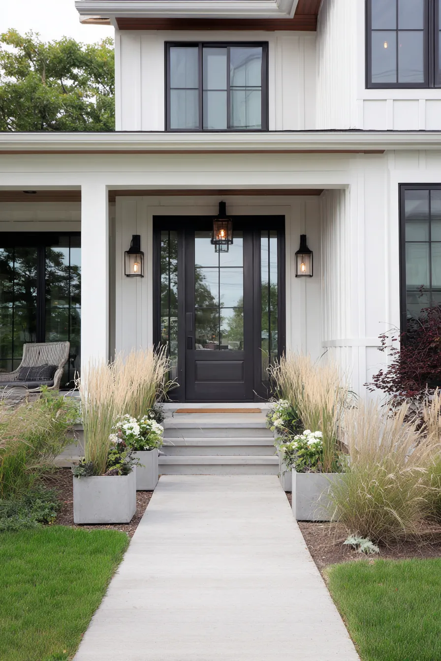 25 Lush Front Porch Planter Ideas That Frame the Door Beautifully