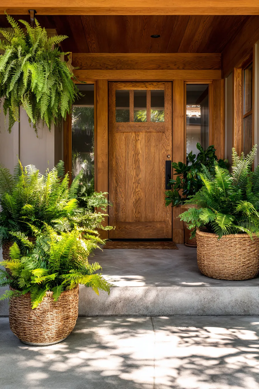 25 Lush Front Porch Planter Ideas That Frame the Door Beautifully