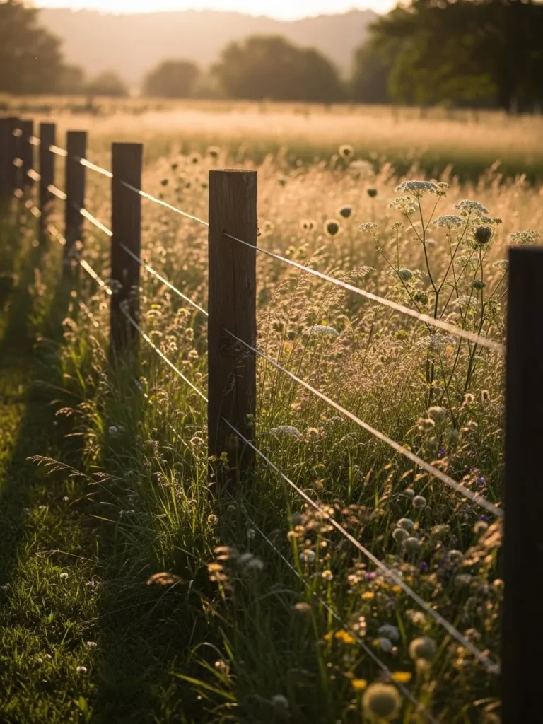 23 Rustic Wood and Wire Fence Ideas With Farmhouse Character