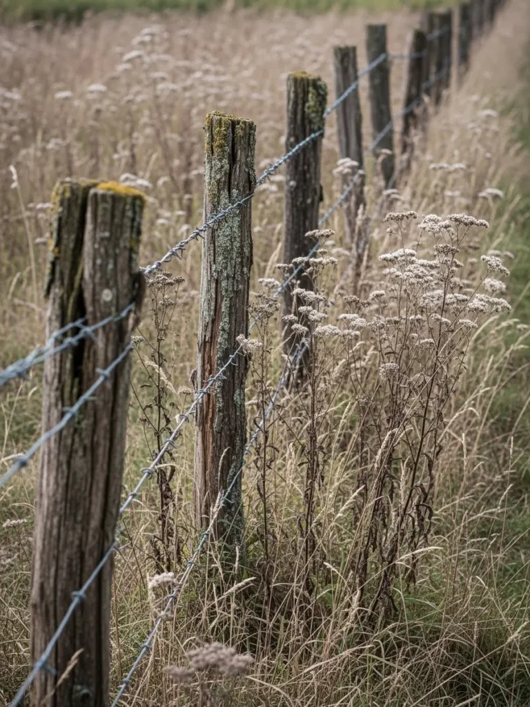 23 Rustic Wood and Wire Fence Ideas With Farmhouse Character